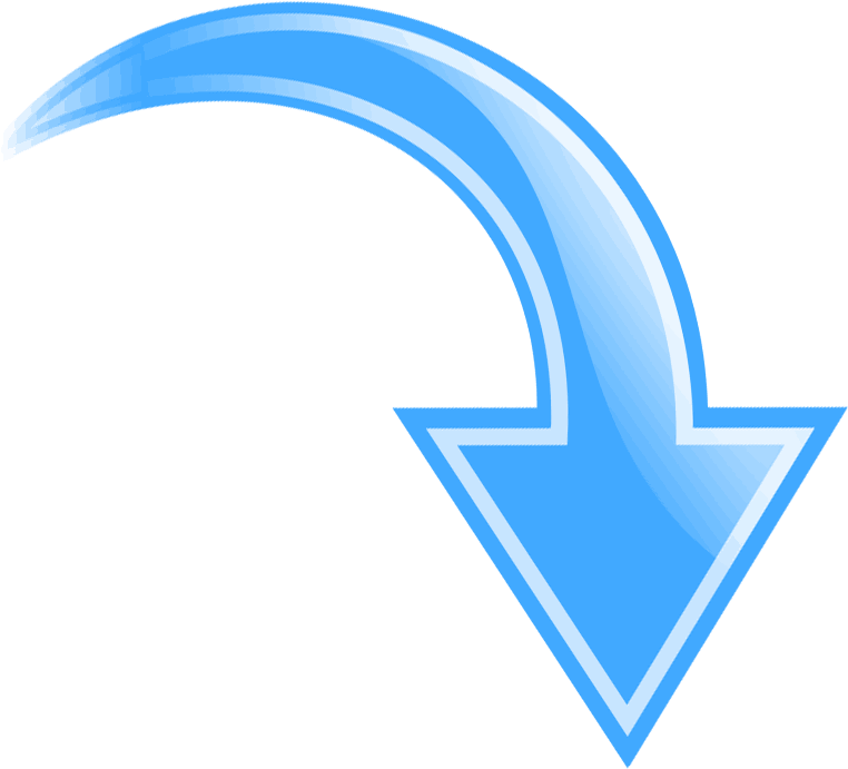 Download Free Download Wind Arrow Clipart Arrow Clip Art - Blue Curved ...