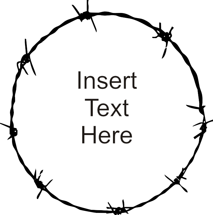 Download HD Barbed Wire Clipart Piece - Barbed Wire Circle Png ...