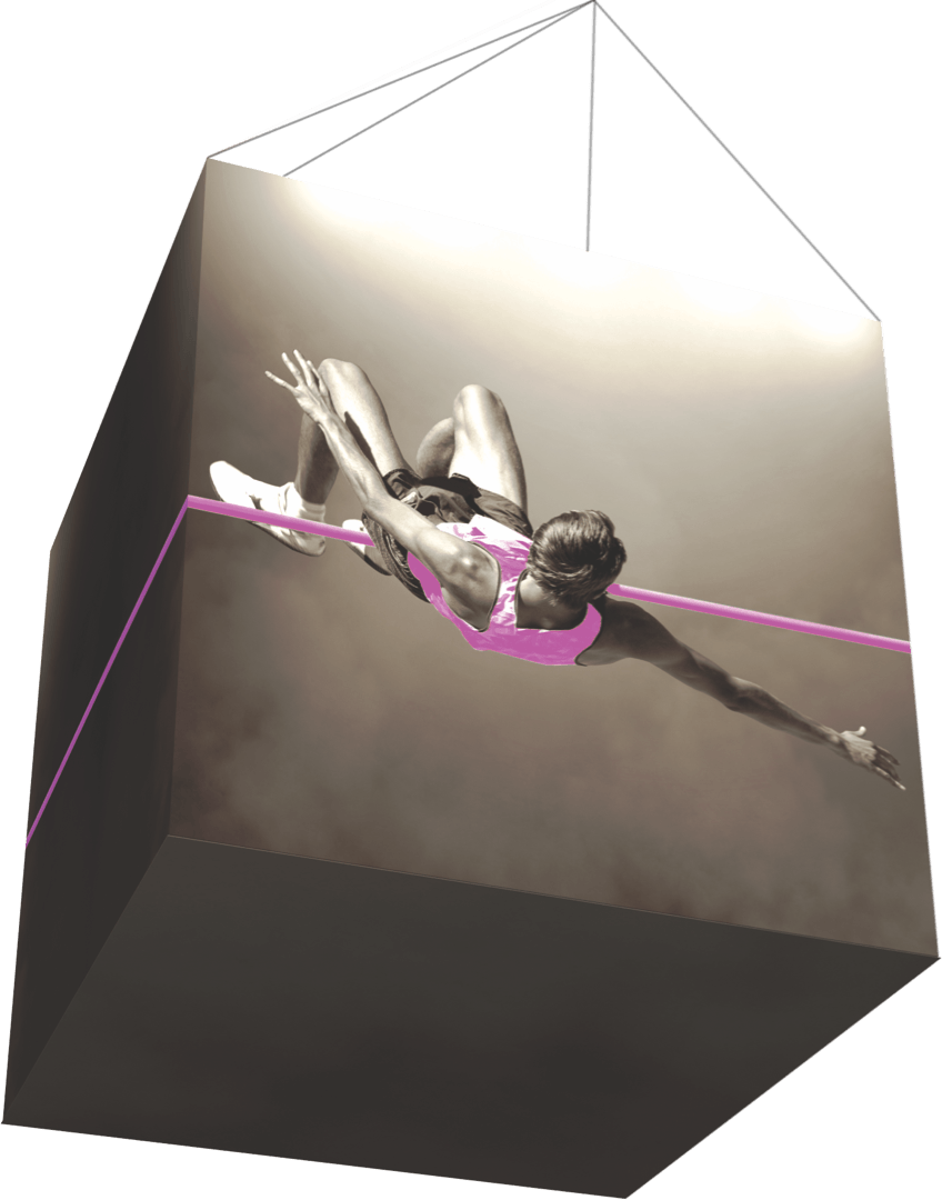 Download HD Cube Hanging Trade Show Banner Transparent PNG Image ...