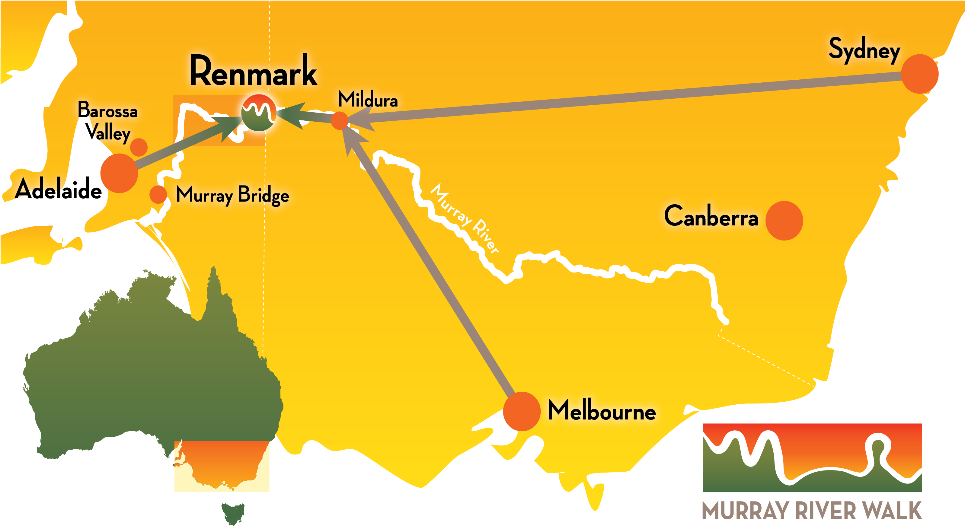 Download Where Is Murray River Walk - Australia Map - HD Transparent ...