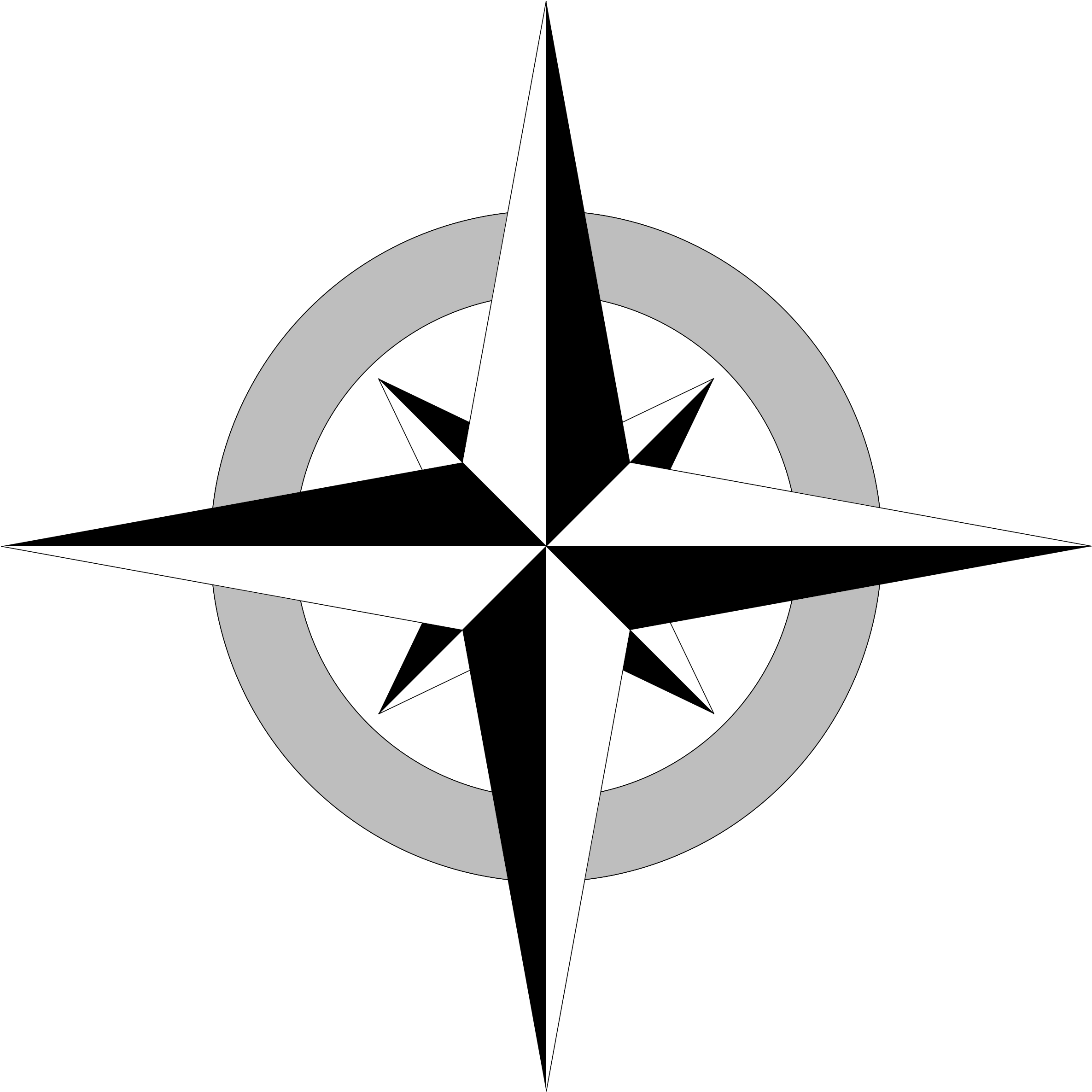 Download Banner Library Library Big Image Png - Simple Map Compass ...