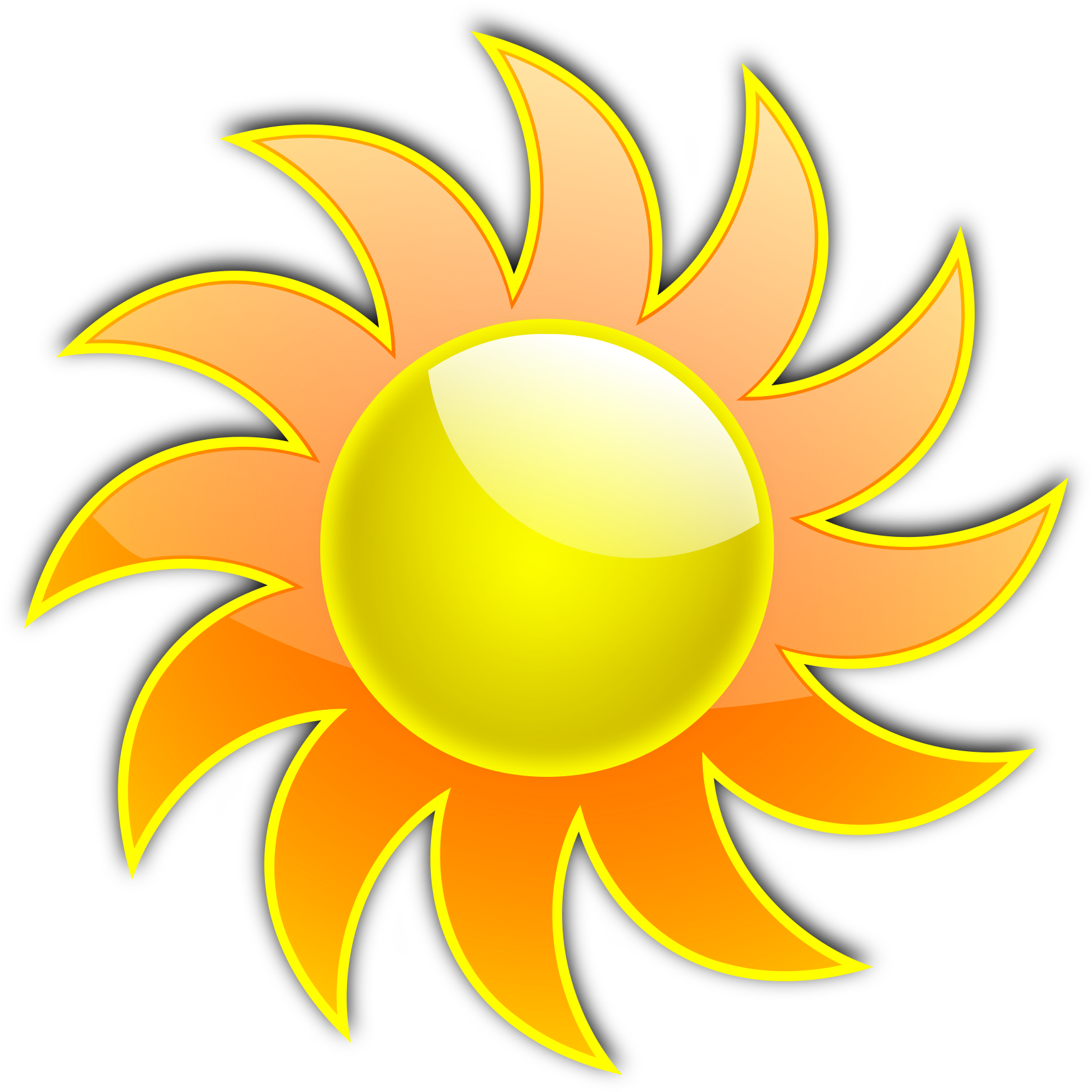Download HD Sun Transparent Background Download - Sunny Clipart ...