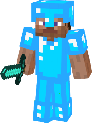 Download Diamant Steve - Steve Minecraft With Diamond Sword And Armor ...