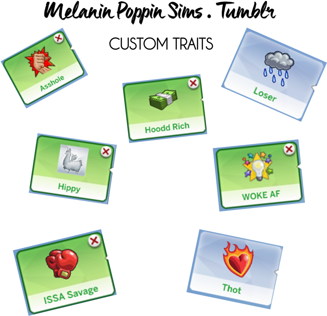 Download Custom Cc Traits I Made For Sims - Sims 4 Cc Thot - HD ...