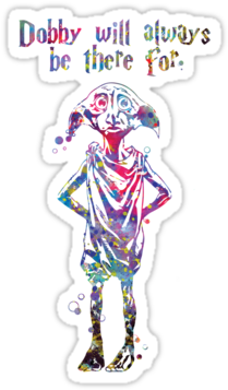 Download HD Dobby Quote From Harry Potter Watercolor - Harry Potter We ...