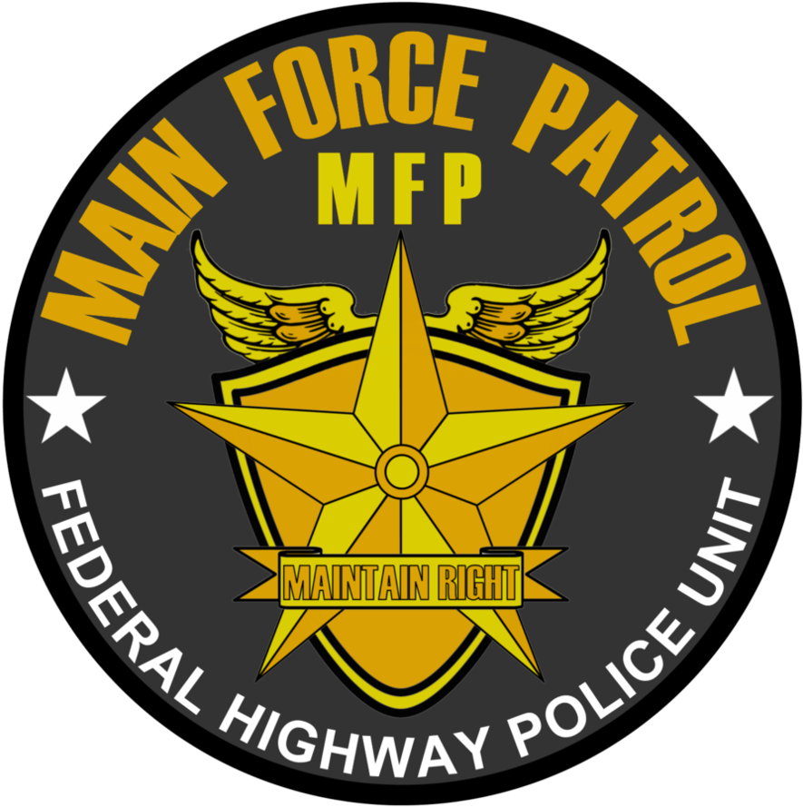 Download HD Mad Max Mfp Logo Vector - Main Force Patrol Logo ...