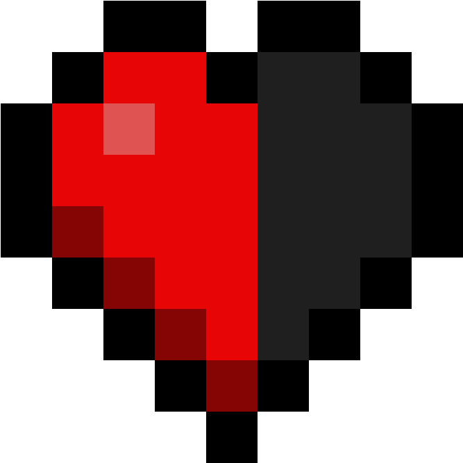 Download Minecraft Transparent Half A Heart - Minecraft Heart Png - HD ...