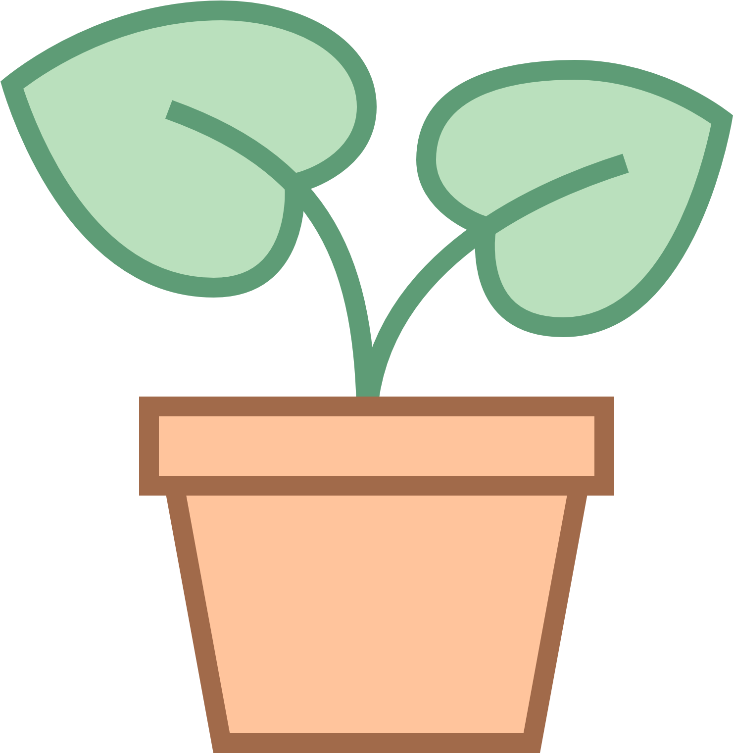 Download HD Pot Plant Clipart Potted Plant - Pot Plant Icon Transparent ...