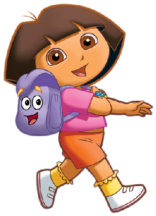 Download HD Dora The Explorer - Walking Dora Animated Gif Transparent ...