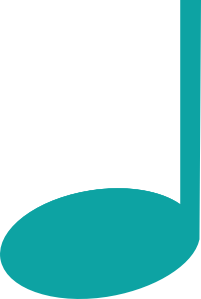 Download HD Blue - Clipart Colored Quarter Notes Transparent PNG Image ...