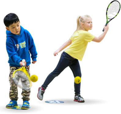Download HD Tennis For Kids Toddler - Children Playing Tennis Png ...