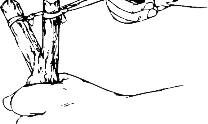 Download HD Slingshot Drawing Simple Transparent PNG Image - NicePNG.com