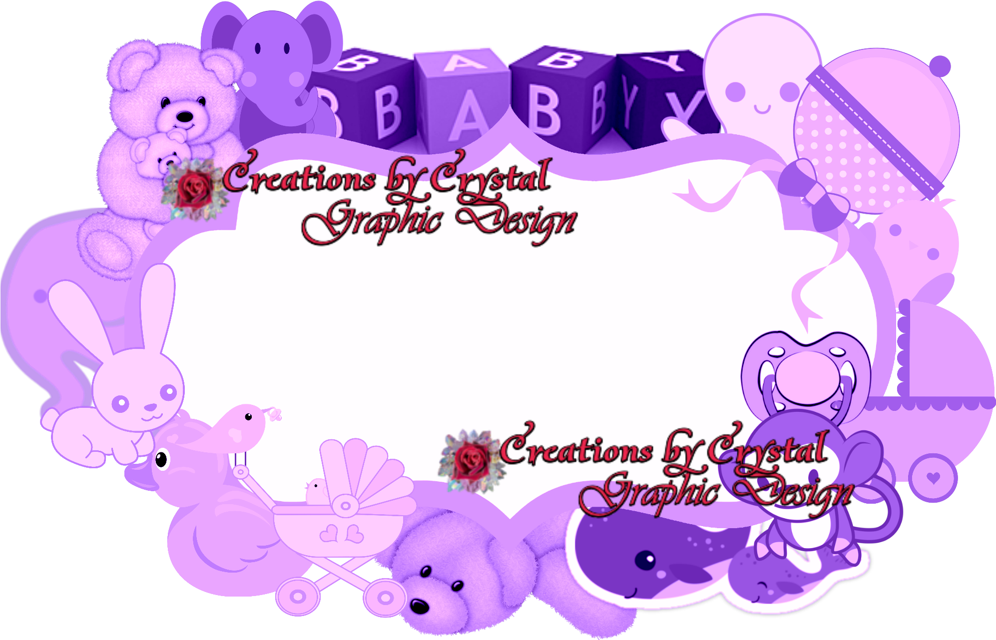 Download Cbycgraphicdesign Custom Borders Baby Birth Announcements ...