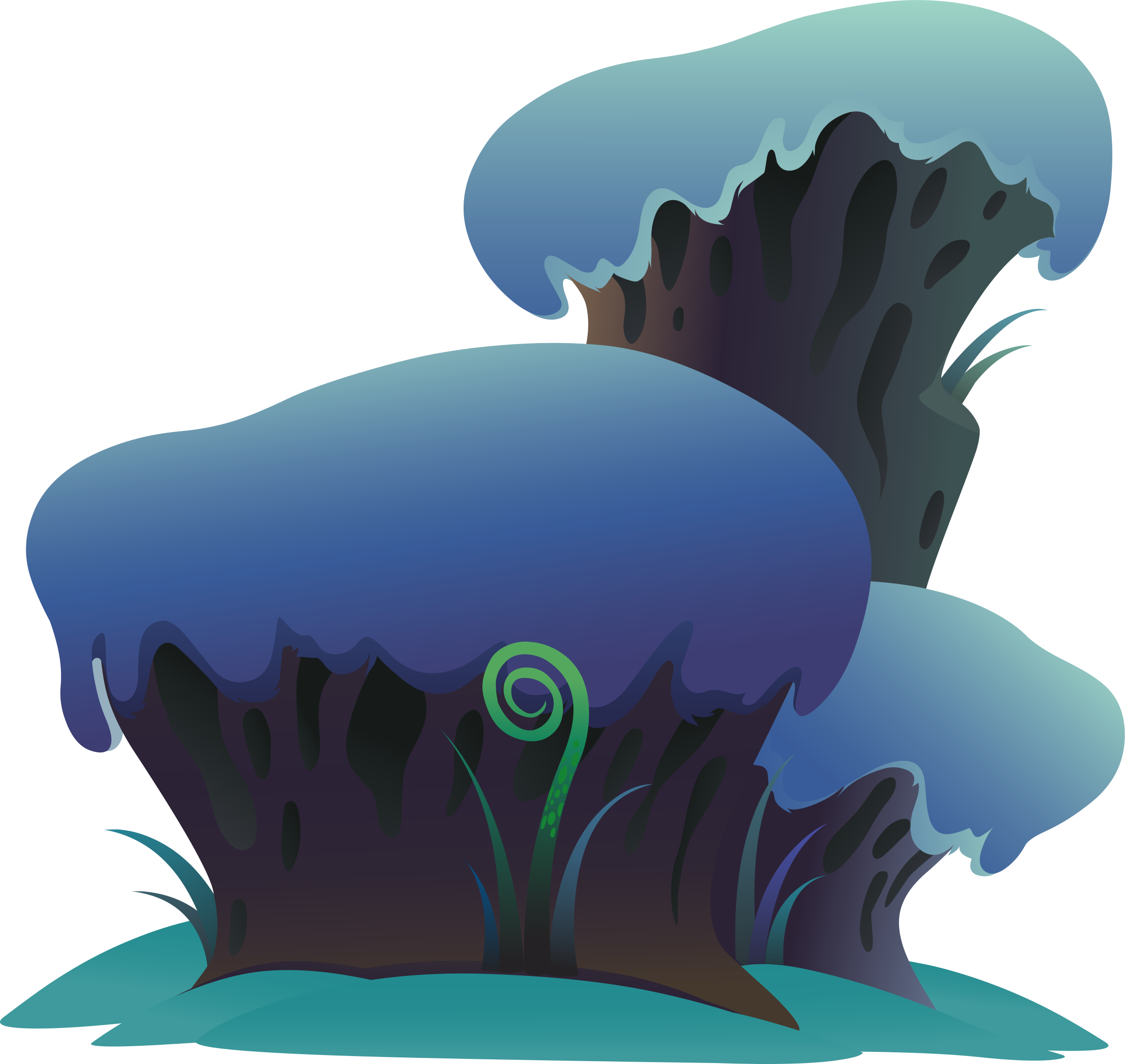 Download HD Glitch Clipart Big Rock - Cartoon Png Platform Transparent ...