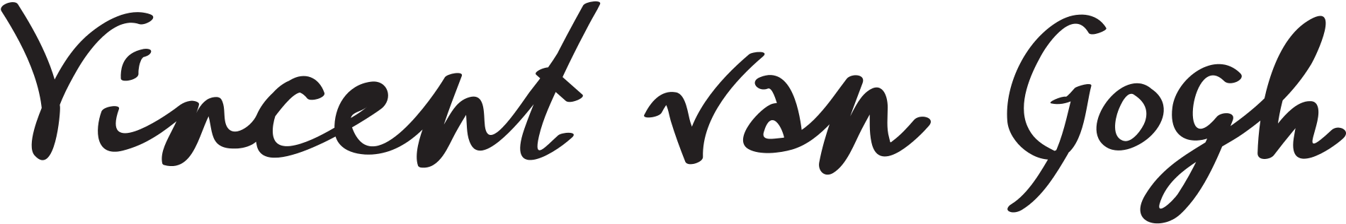 Download HD Vincent Van Gogh Signature - Vincent Van Gogh Title ...