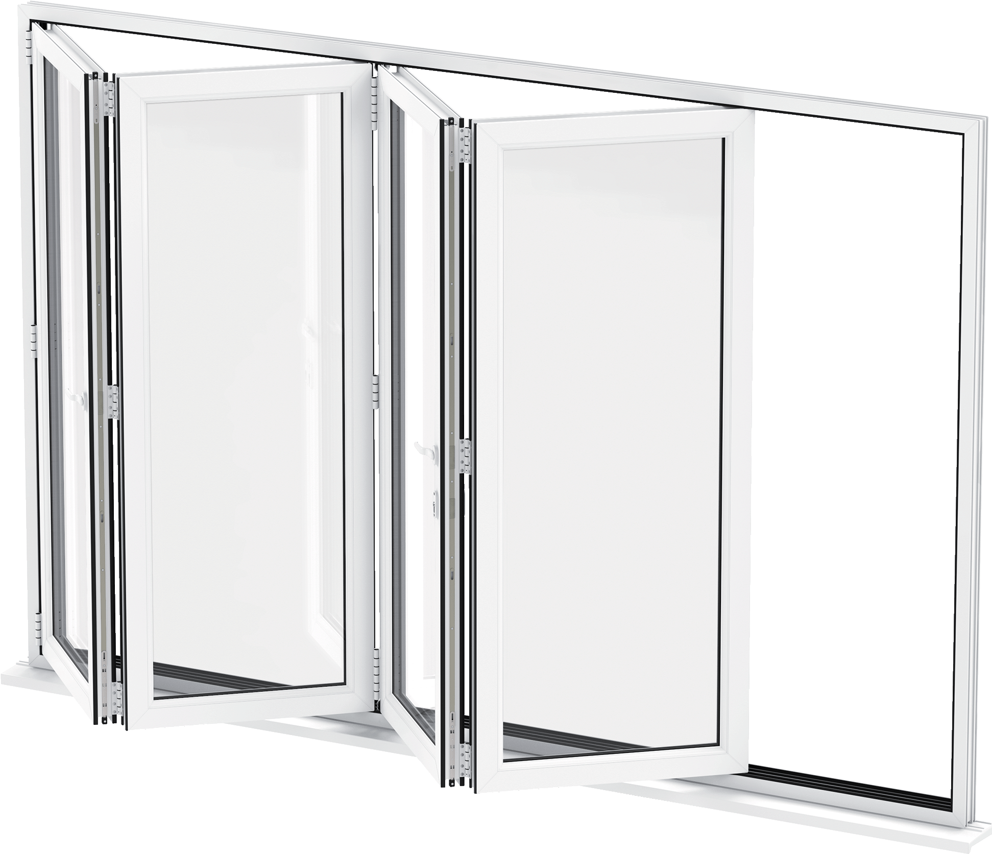 Download HD Bifold Upvc Panel Doors Transparent PNG Image - NicePNG.com