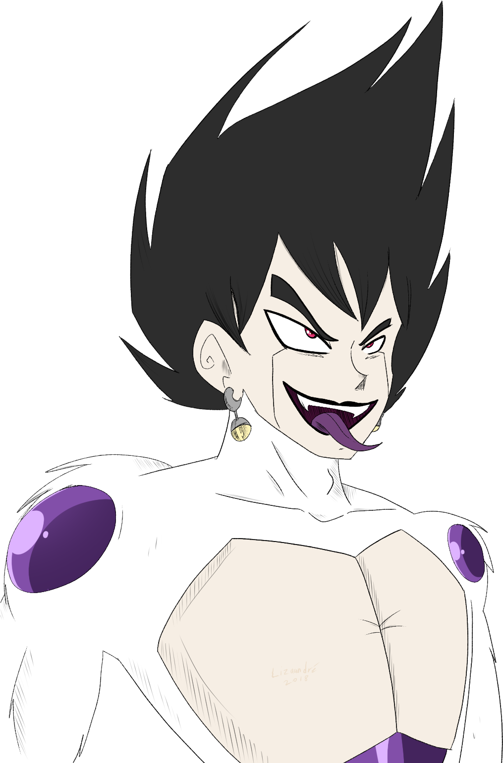 Download HD Frieza Goku Fusion Goza - Cartoon Transparent PNG Image ...