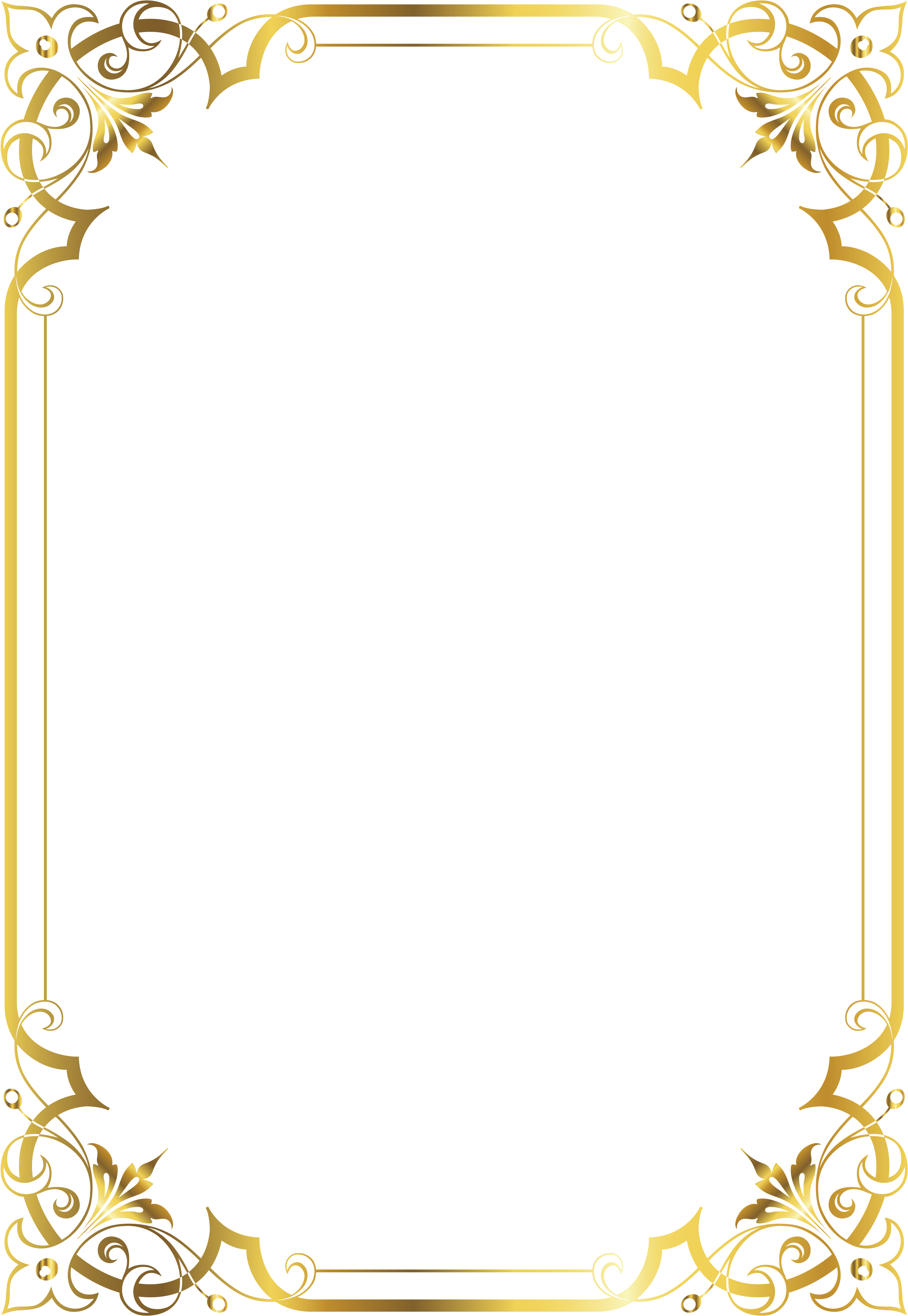 Blue Certificate Border PNG