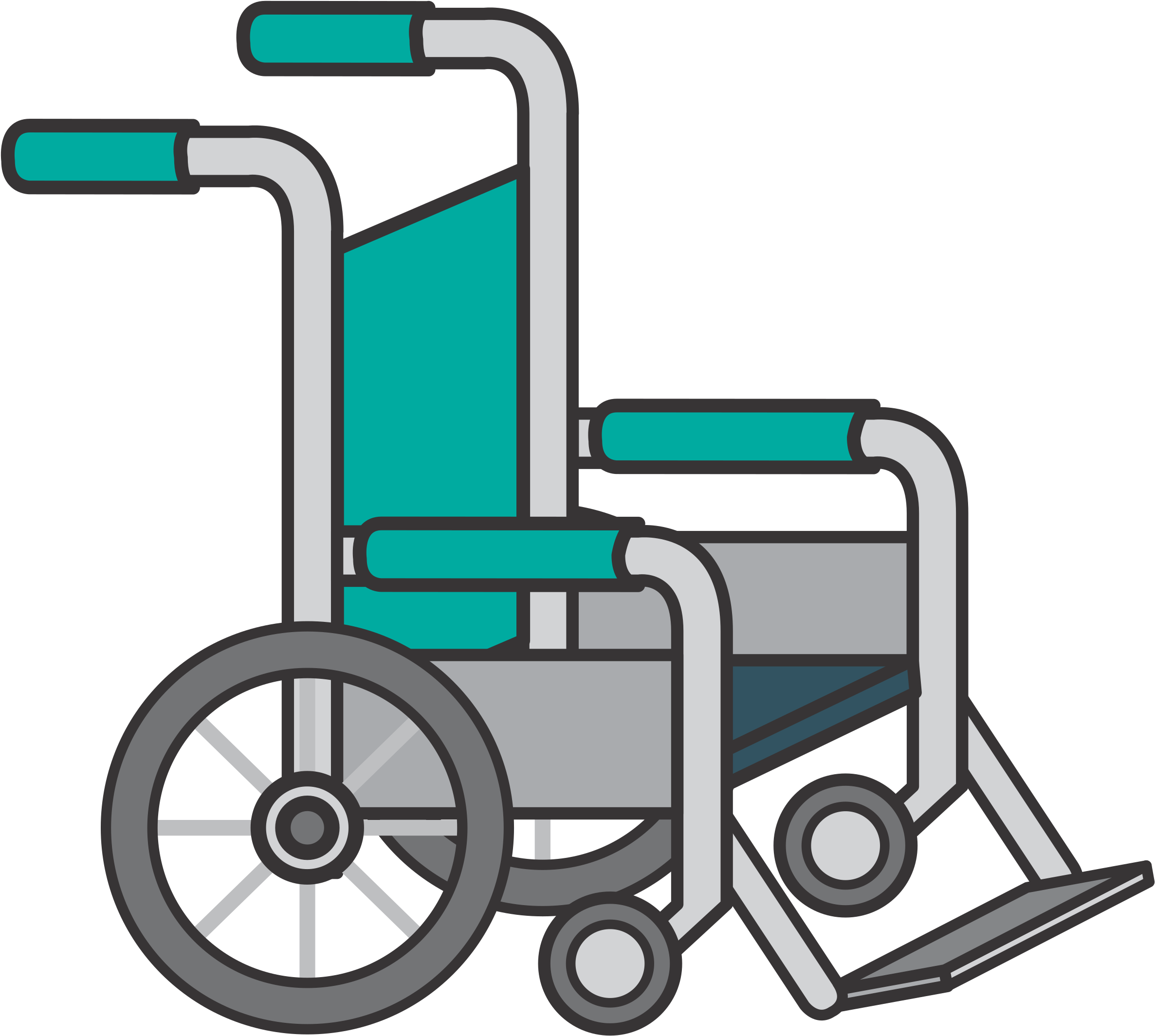 Download HD Clipart Wheelchair - Clip Art Wheel Chair Transparent PNG ...