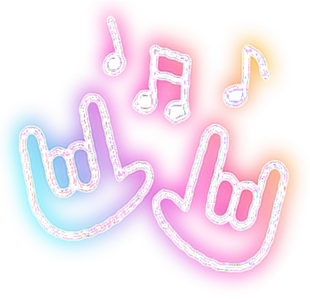 Download Musicnotes Neon Hands Music Notes Hands - Neon Music Notes Png ...