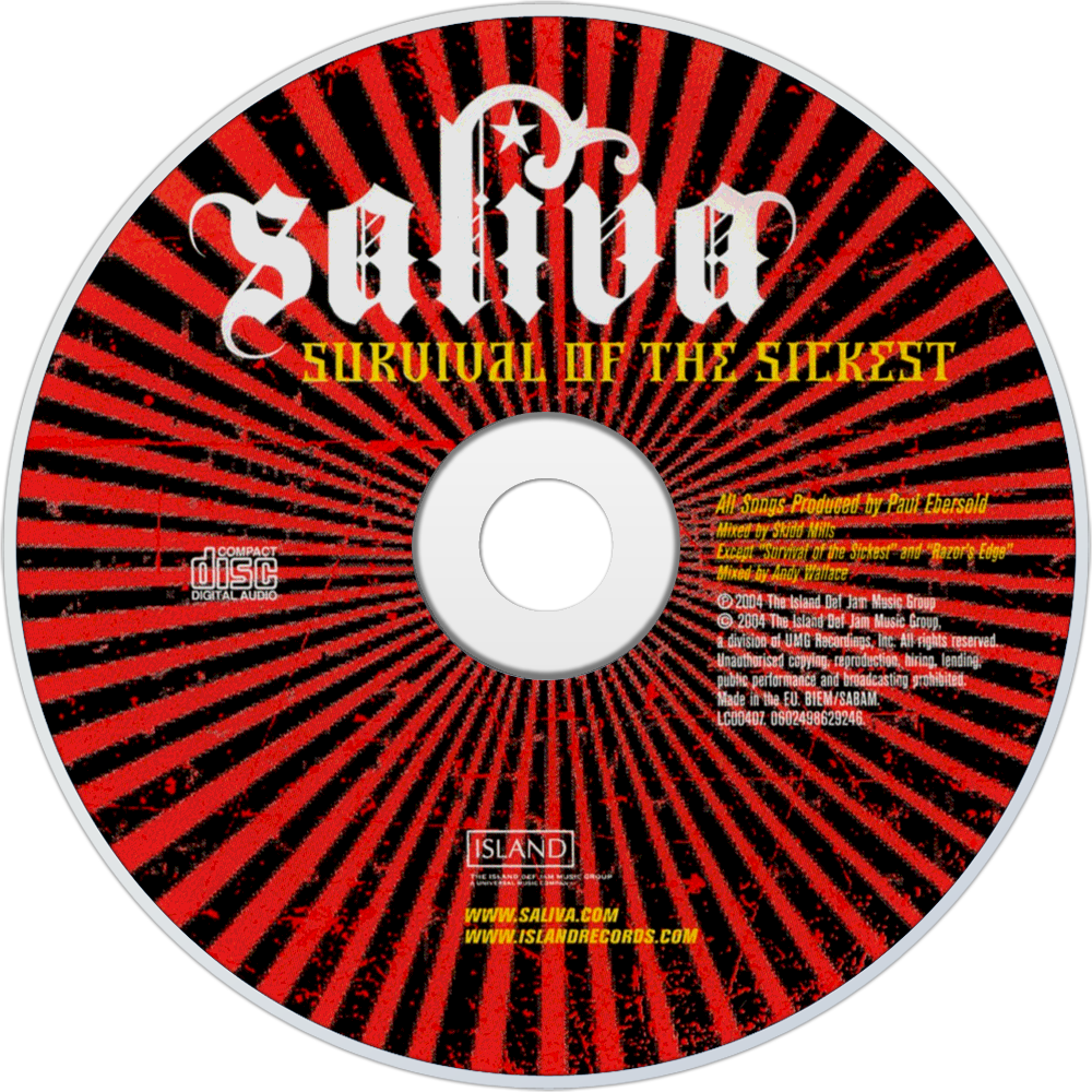 Download HD Saliva Survival Of The Sickest Cd Disc Image - Color Wheel ...