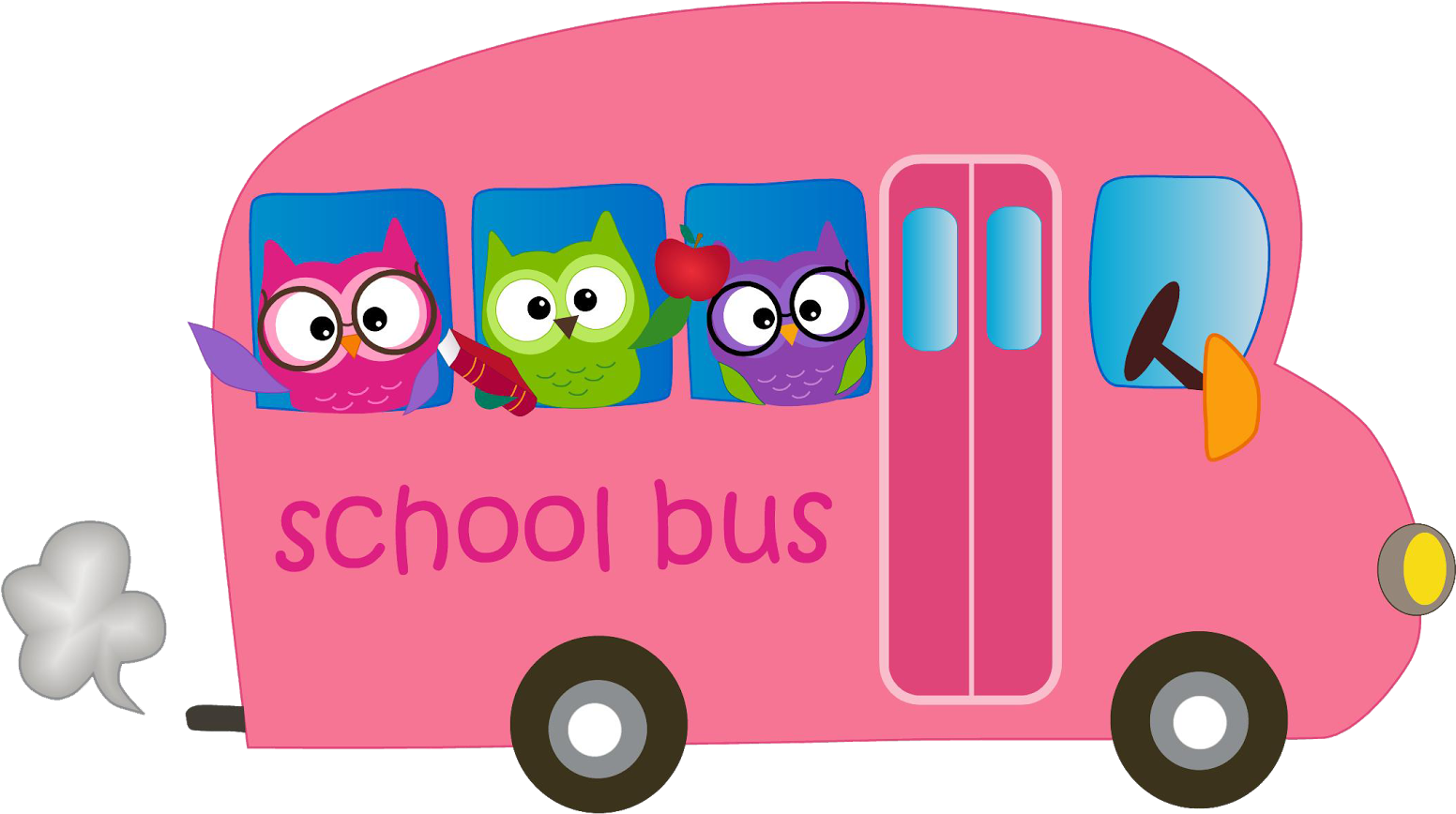 Download Рay Attention To Owl Bus Clipart - Owl Going To School - HD ...