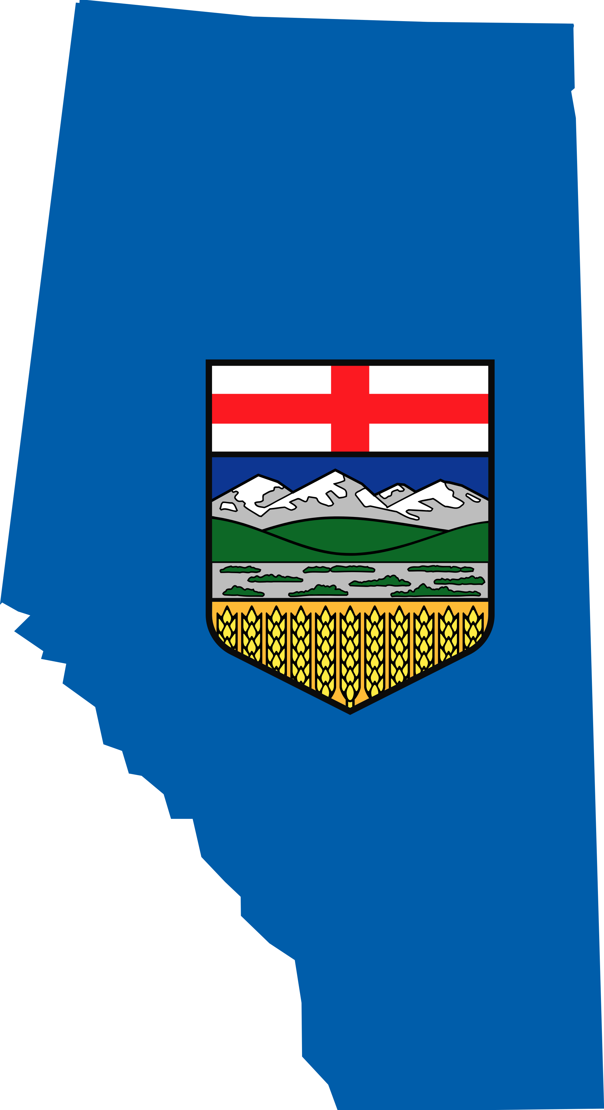 Download Flag Map Of Alberta - Alberta Map With Flag - HD Transparent ...
