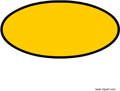 Download Yellow Oval Free Clip Art Image - Oval Shape Clipart - HD ...