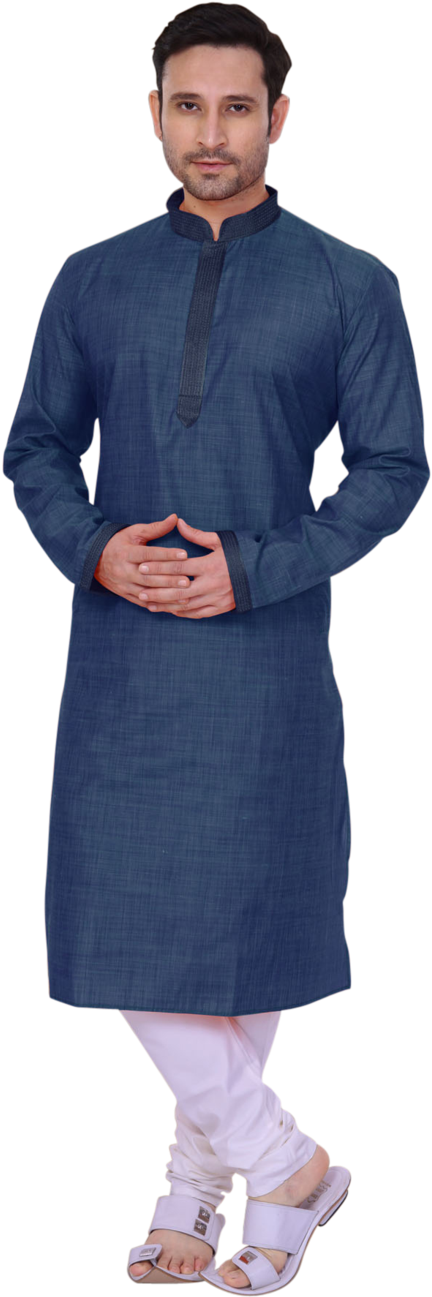 Download Men's Kurta With Churidar - Standing - HD Transparent PNG ...