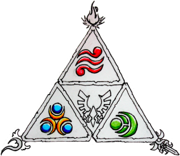 Download HD Triforce Drawing Watercolor Svg Stock - Triforce With ...