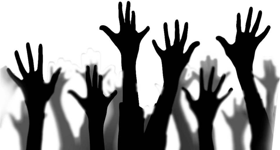 Download HD Finger Hand Clip Art - Hands Raised Png Transparent PNG ...