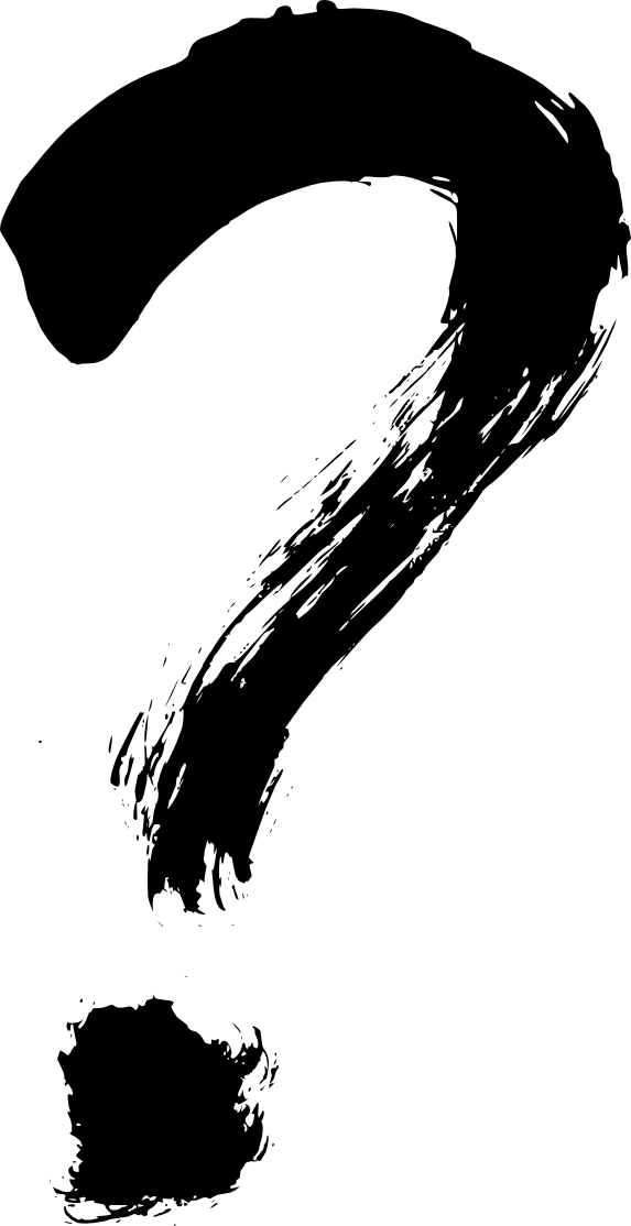Free Download - Question Mark Brush Stroke, png, transparent png | PNG ...