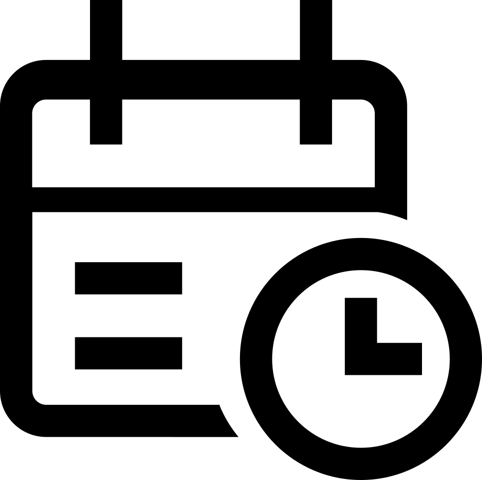 Download HD Png File Svg - Calendar Time Icon Png Transparent PNG Image ...