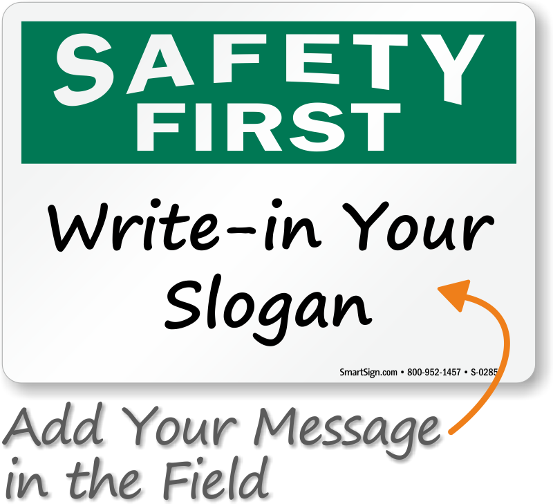 Download Osha Safety First Sign - Caution (blank), Dry Erase Aluminum ...
