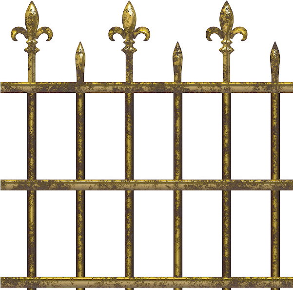 Download Fence - Old Metal Fence Png - HD Transparent PNG - NicePNG.com
