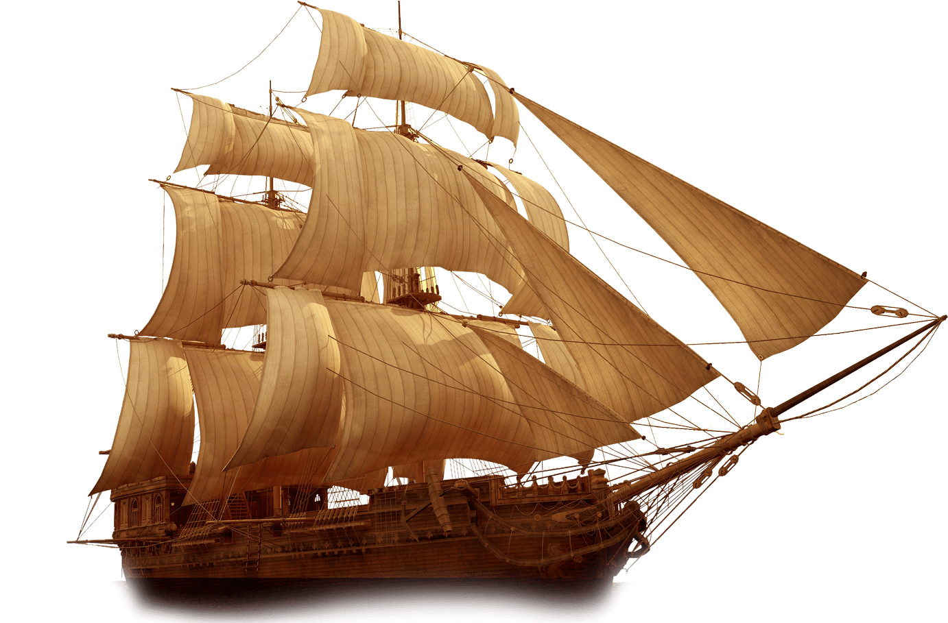 Download Perfect Rum For Your Mojito Cocktail - Gold Ship Png - HD ...