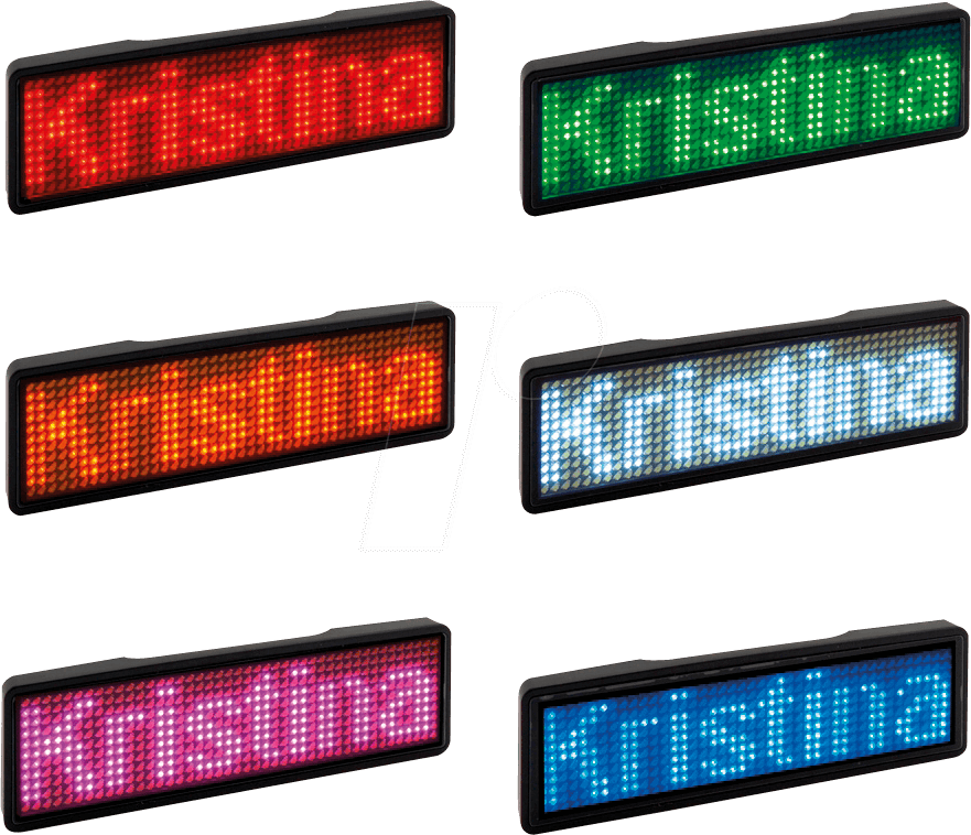 Download HD Led Name Tag, Pixel, Usb, Frame Black, Led White Frei ...