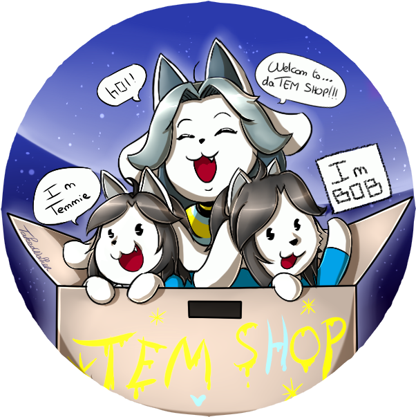Download HD Pins Temmie - Cartoon Transparent PNG Image - NicePNG.com