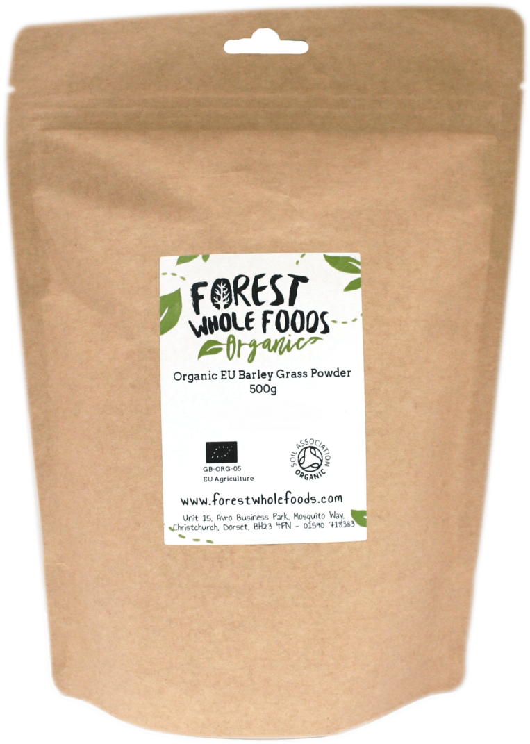 Download HD Organic Eu Barley Grass Powder 500g - Paper Bag Transparent ...