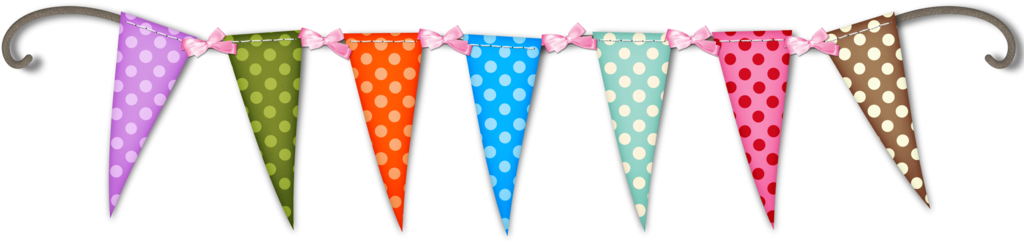 Download HD Pennant Banner Png Banner Flag Clipart Transparent - Polka ...