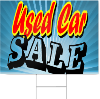 Download HD Used Car Sale Sign - Poster Transparent PNG Image - NicePNG.com