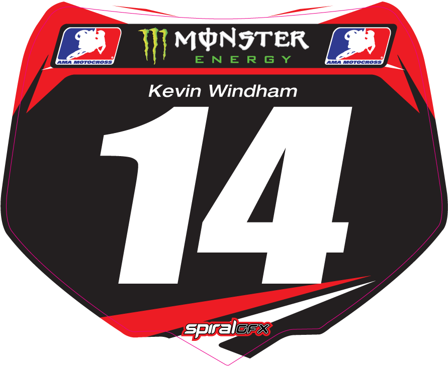 Download HD Motocross Number Plate Template 135069 - Automotive Decal ...