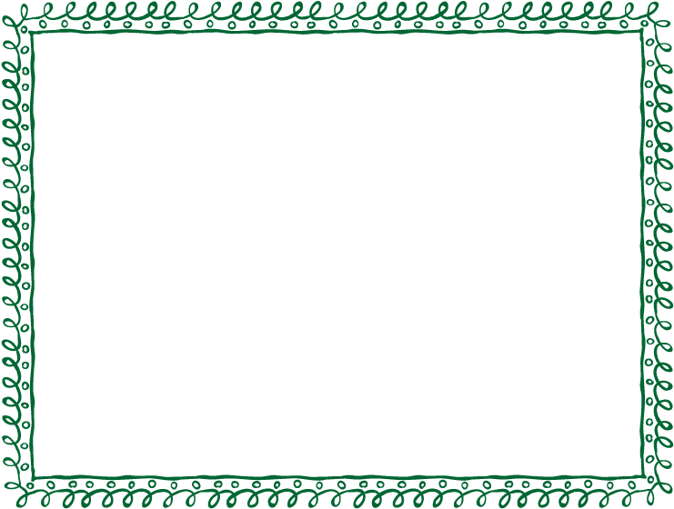 Download Orange Full Sheet Doodle Border - Green Border Frame Png - HD ...