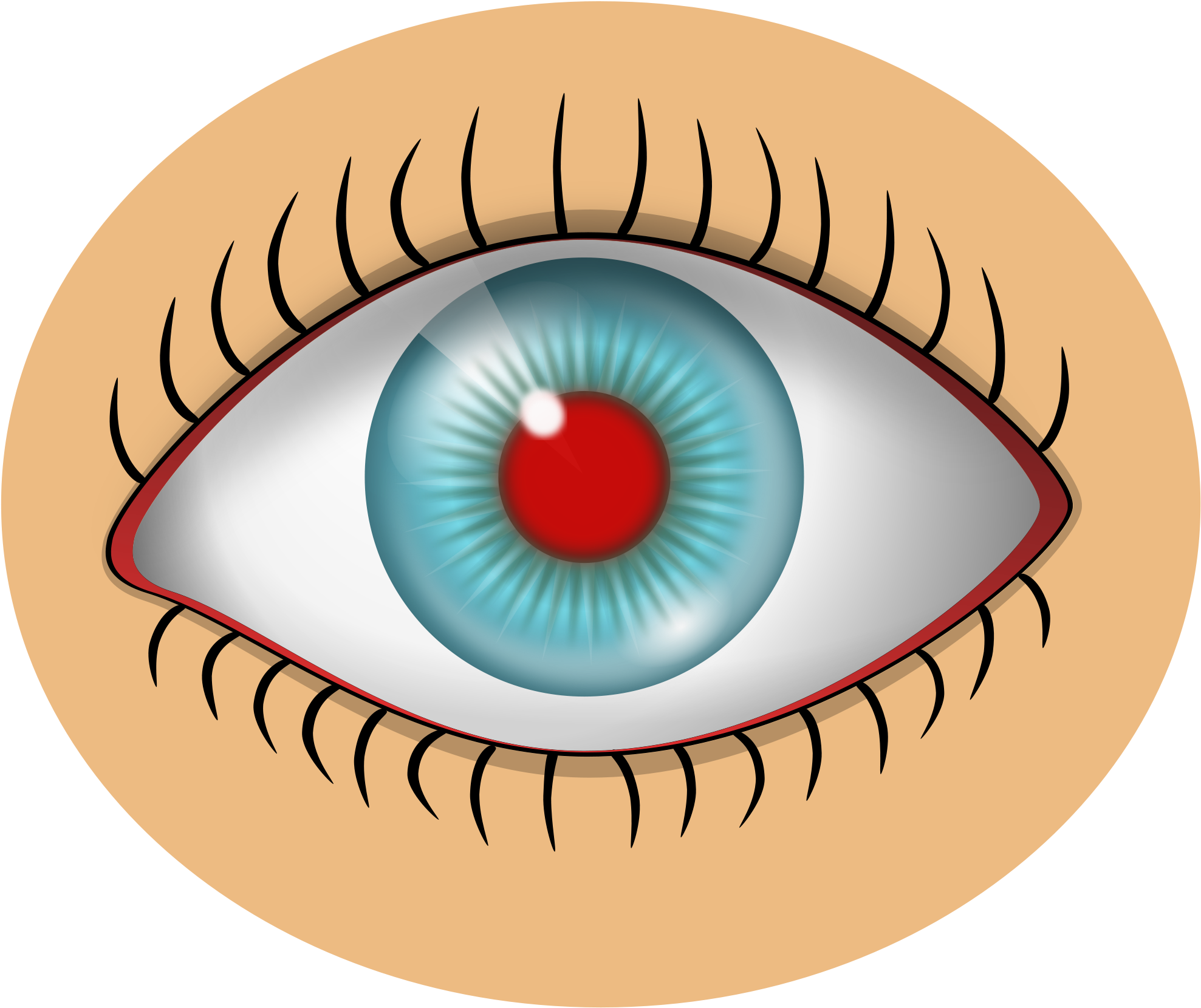 Download HD Open - Clip Art Eye Transparent PNG Image - NicePNG.com