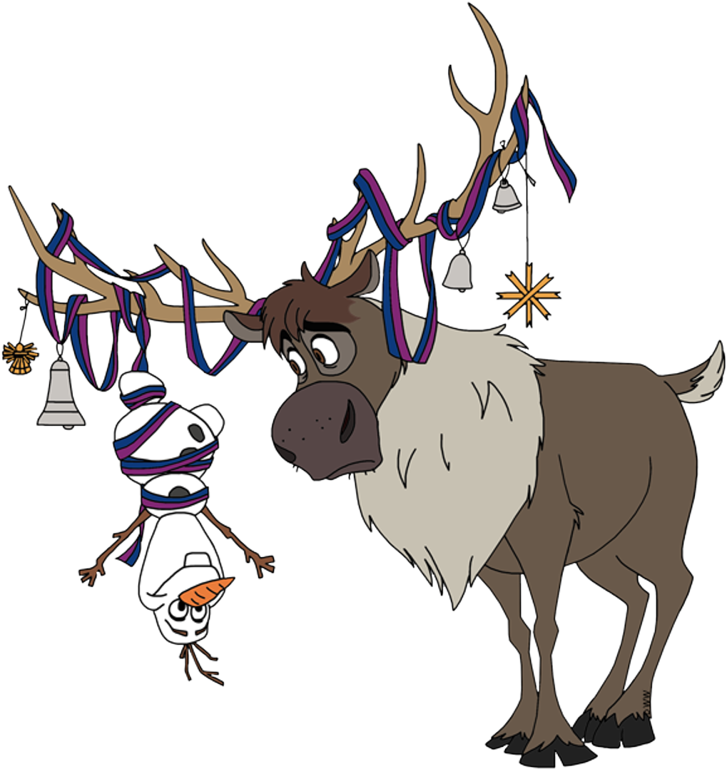 Download HD Olaf Sven Frozen Happychristmas Merrychristmas Disney ...