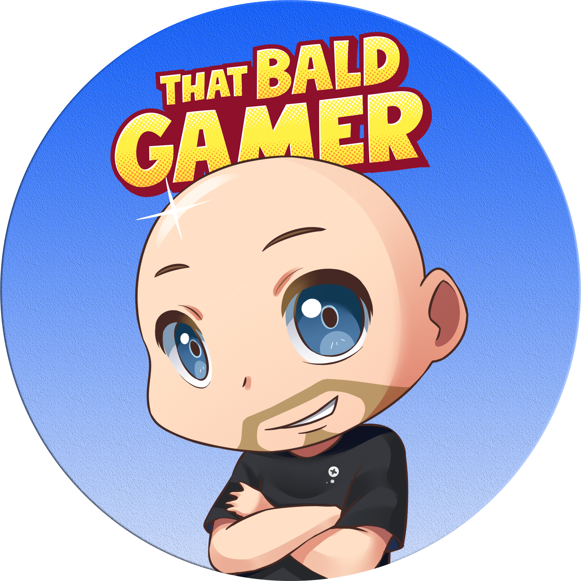 Download Bald Gamer - HD Transparent PNG - NicePNG.com