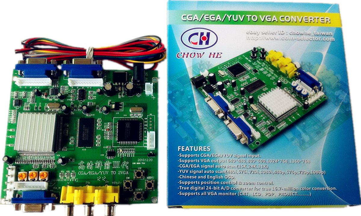 Download [sintron] 8220 Cga/ega/yuv To Vga Converter Arcade - Enhanced ...