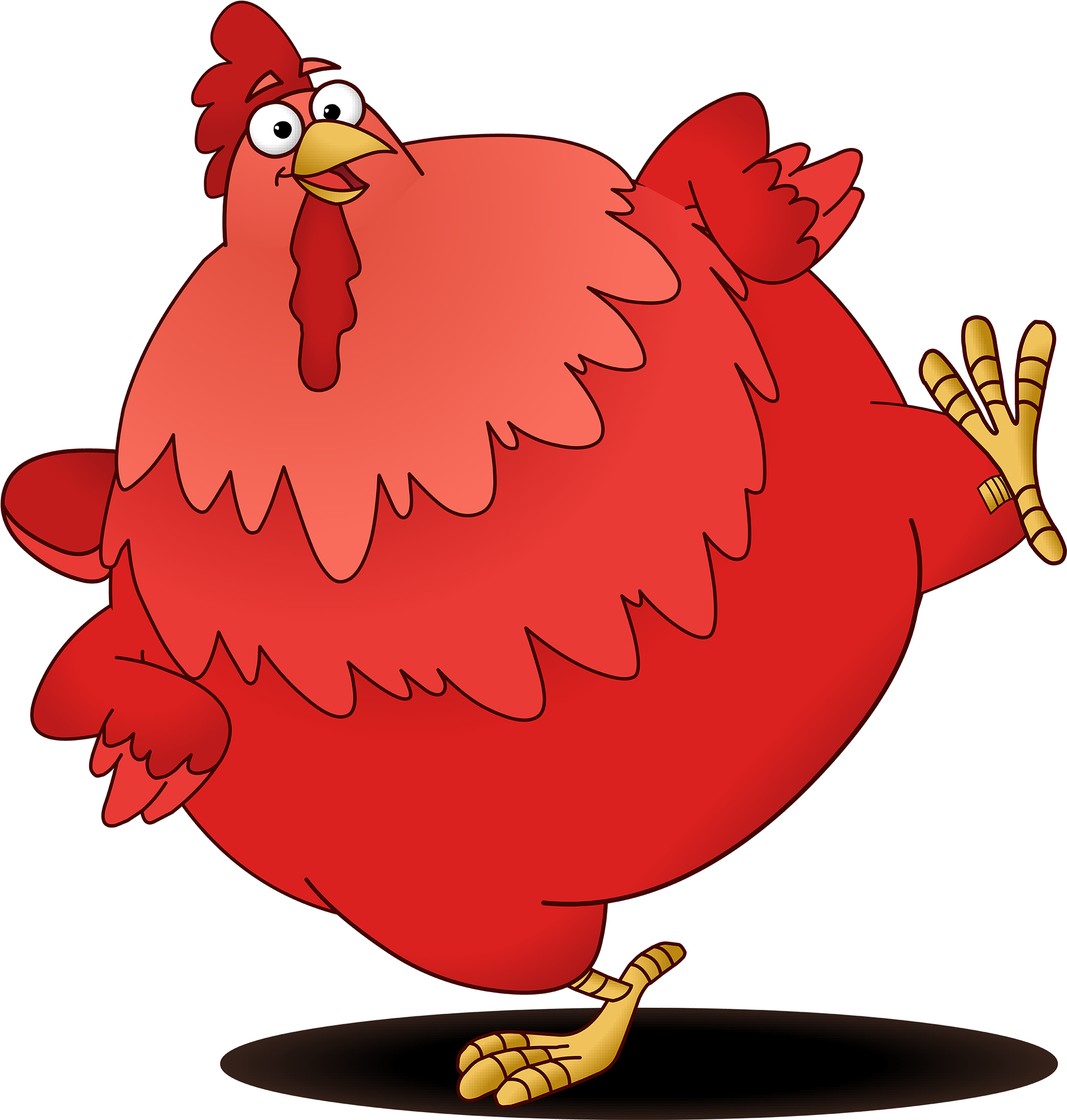 Download Dora The Explorer Big Red Chicken Character Dancing - Red ...