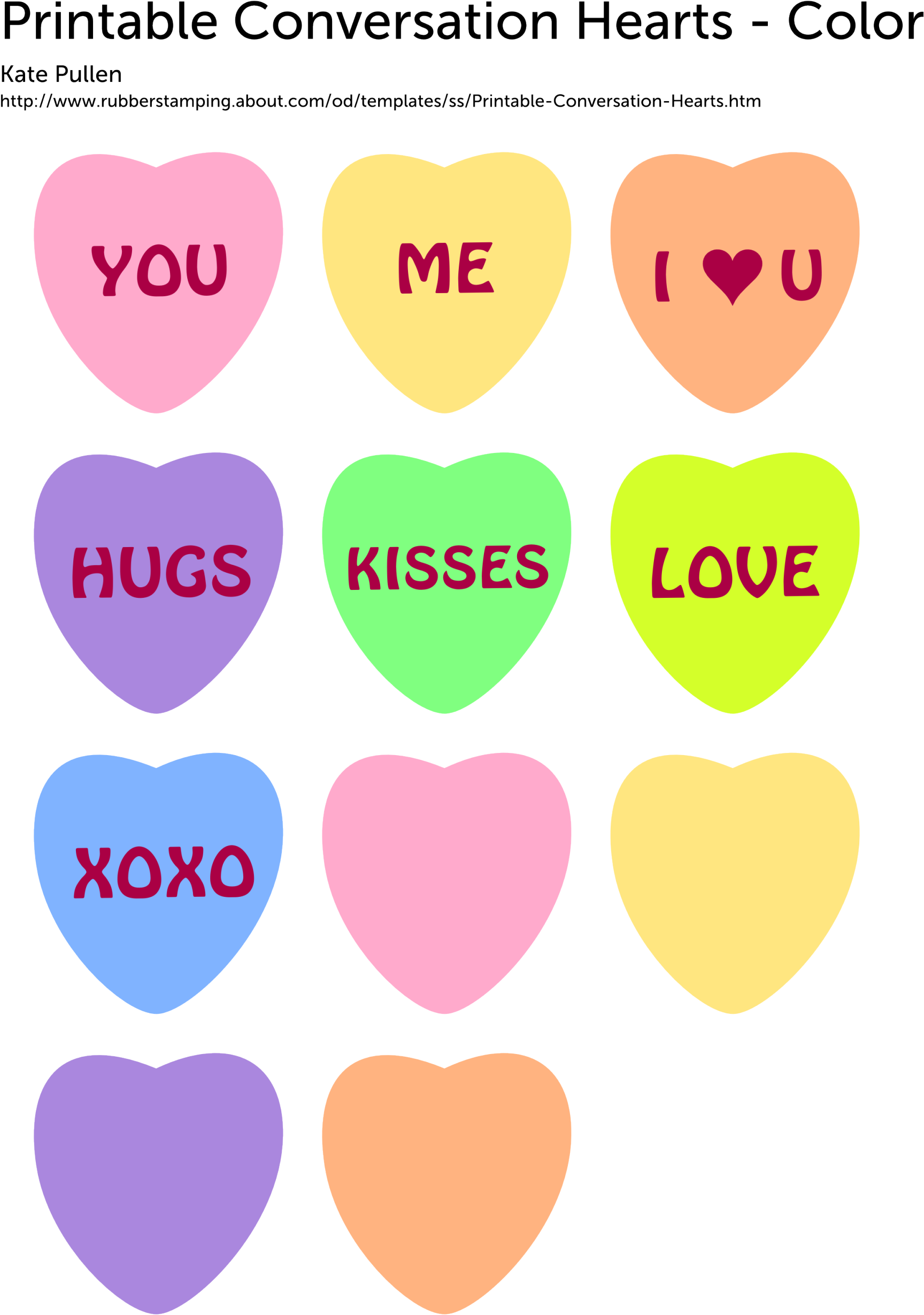 Download Conversation Hearts Coloring Pages With Best Of Printable ...