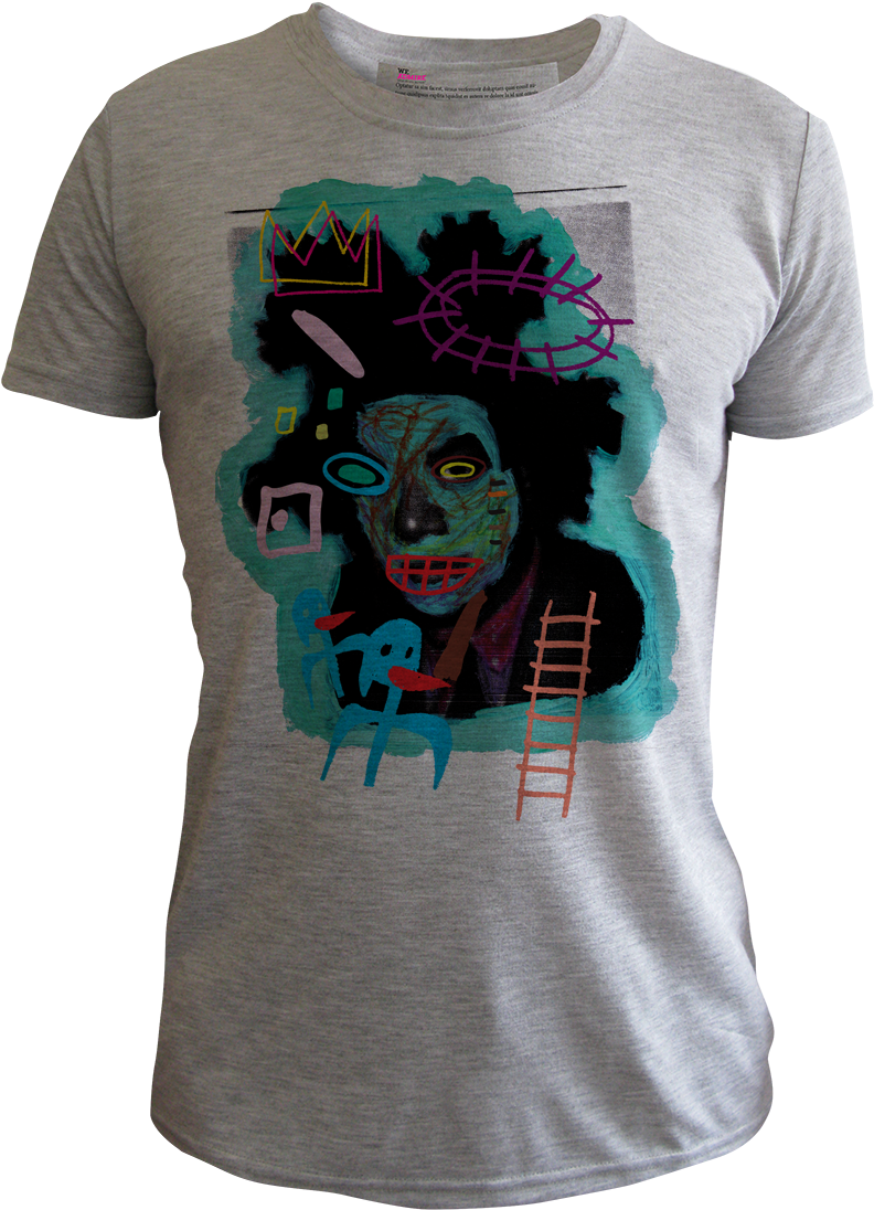 Download Jean Michel Basquiat Source - Headphones Shirt - HD ...